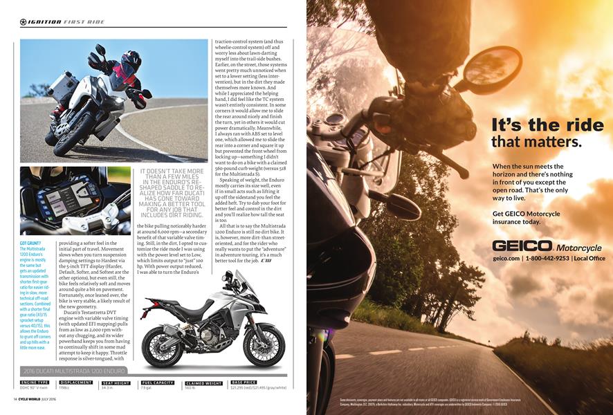 Geico | Cycle World | JULY 2016