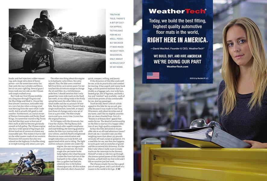 Weather Tech | Cycle World | NOVEMBER 2016
