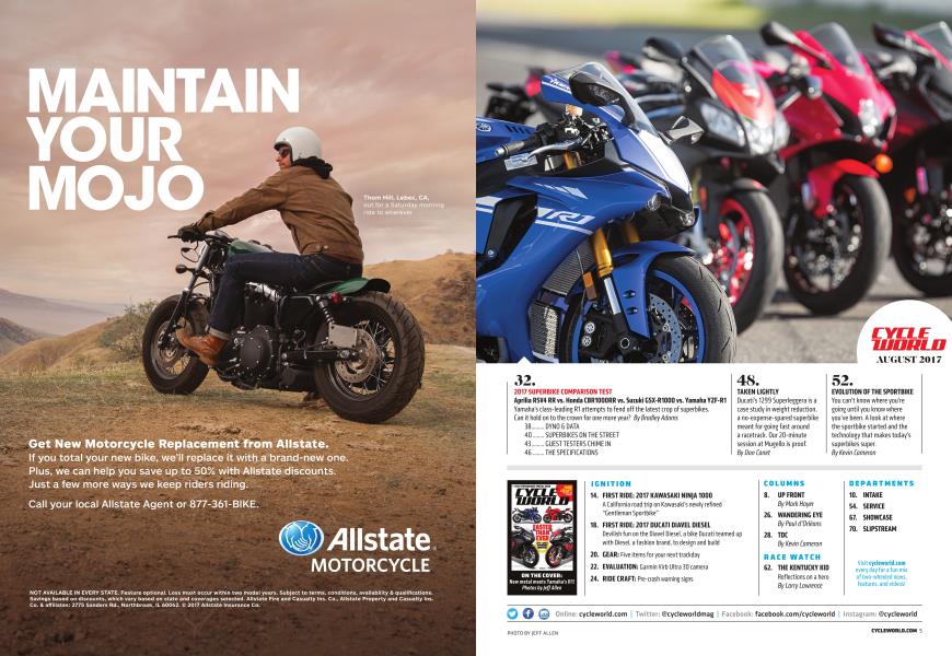 Allstate Motorcycle | Cycle World | AUGUST 2017