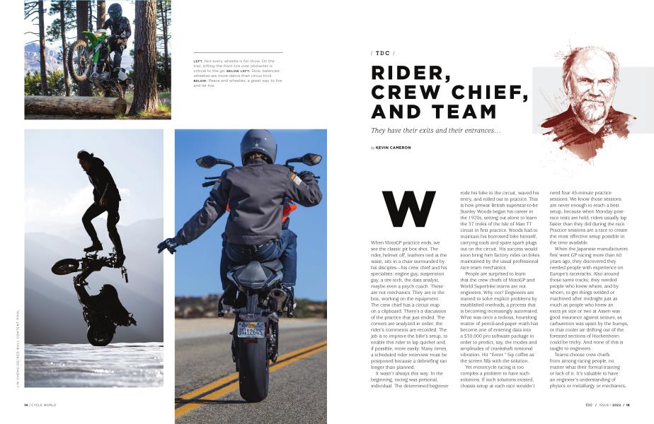 RIDER, CREW CHIEF, AND TEAM | Cycle World | Issue 1